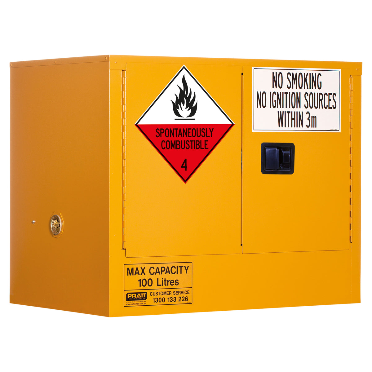 Class 4 Dangerous Goods Storage Cabinet: 100L - 2 Doors - 1 Shelf – The ...
