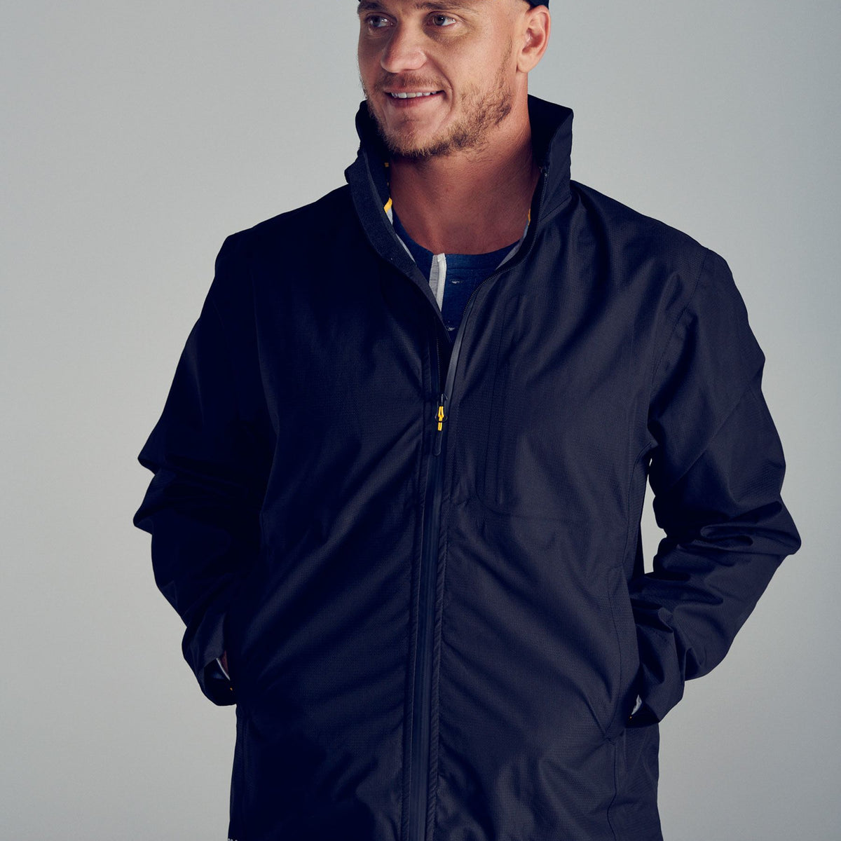 Lightweight Ripstop Rain Jacket with Concealed Hood – The Workers Wardrobe